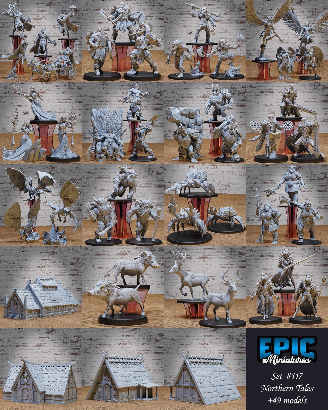 Hill Giantess / Jotun Frost Giant / Beowulf Dragon by Epic Miniatures ...