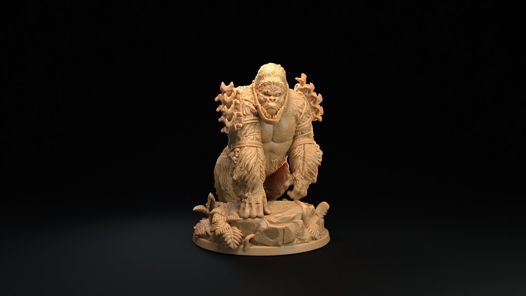 Gorillas by Dragon Trappers Lodge | Unpainted Resin Miniature for Dnd ...