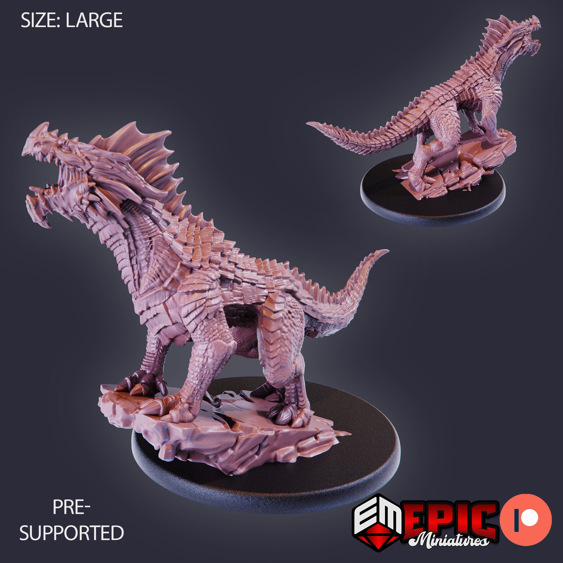 Red Guard Drake | Unpainted Resin Miniature for Dnd RPG Tabletop - Etsy