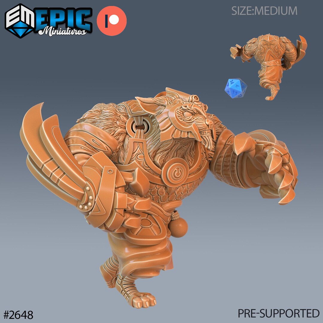 Armored Beast | Little Folk | Unpainted Resin Miniature for Dnd RPG ...