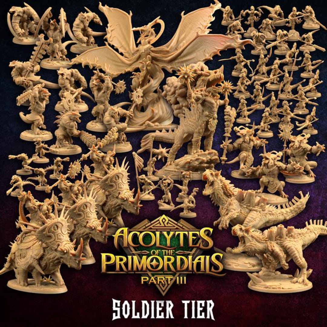Acolytes of the Primordials 3 by Dragon Trappers Lodge | Unpainted ...