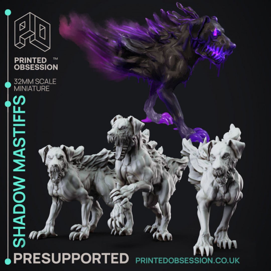 Shadow Mastiffs by Printed Obsession - Etsy