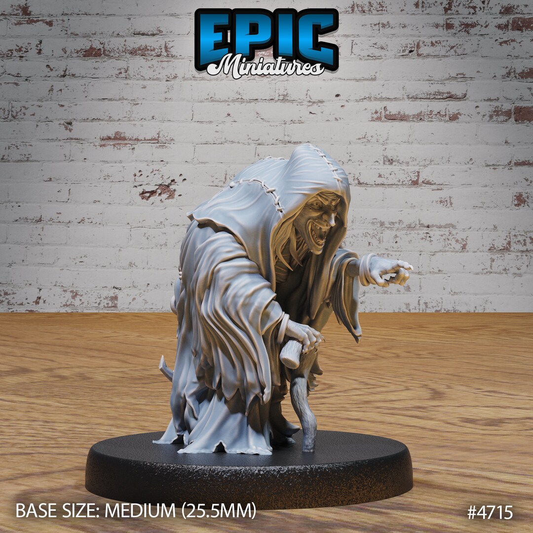 Green Hag | Old Fables | Unpainted Resin Miniature for Dnd RPG Tabletop ...