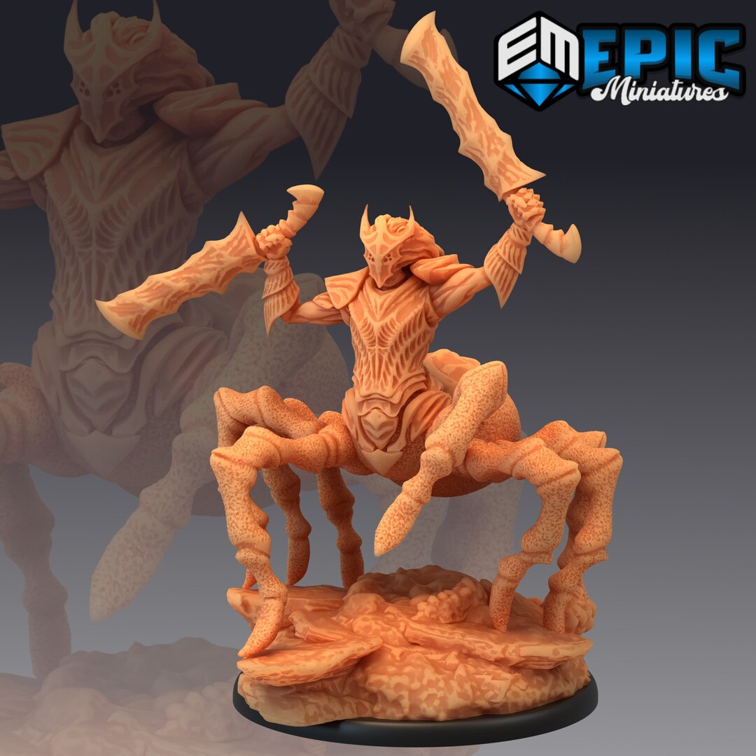 Dark Elf Spider by Epic Miniatures - Fallen Sanctuary - Etsy