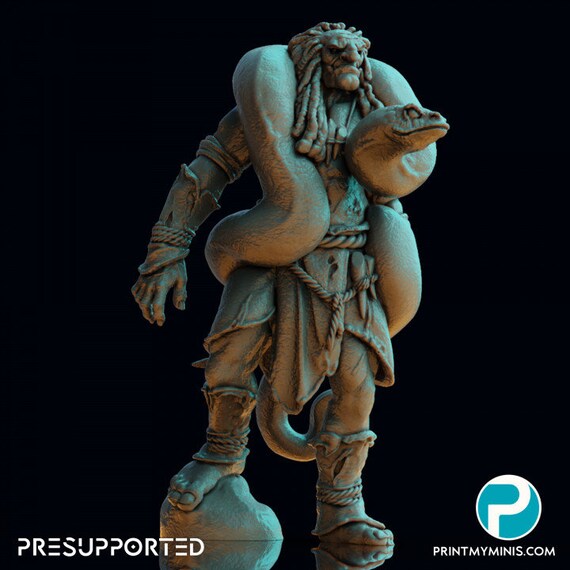 RPG D&D Pathfinder Swamp Giant by Print My Minis TTRPG Toys & Games ...