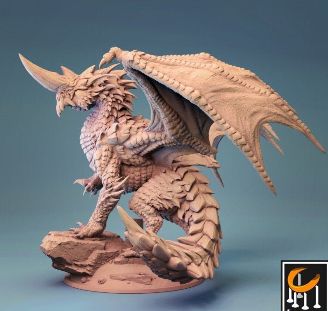 Ancient Blue Dragon by Rescale Miniatures - Etsy