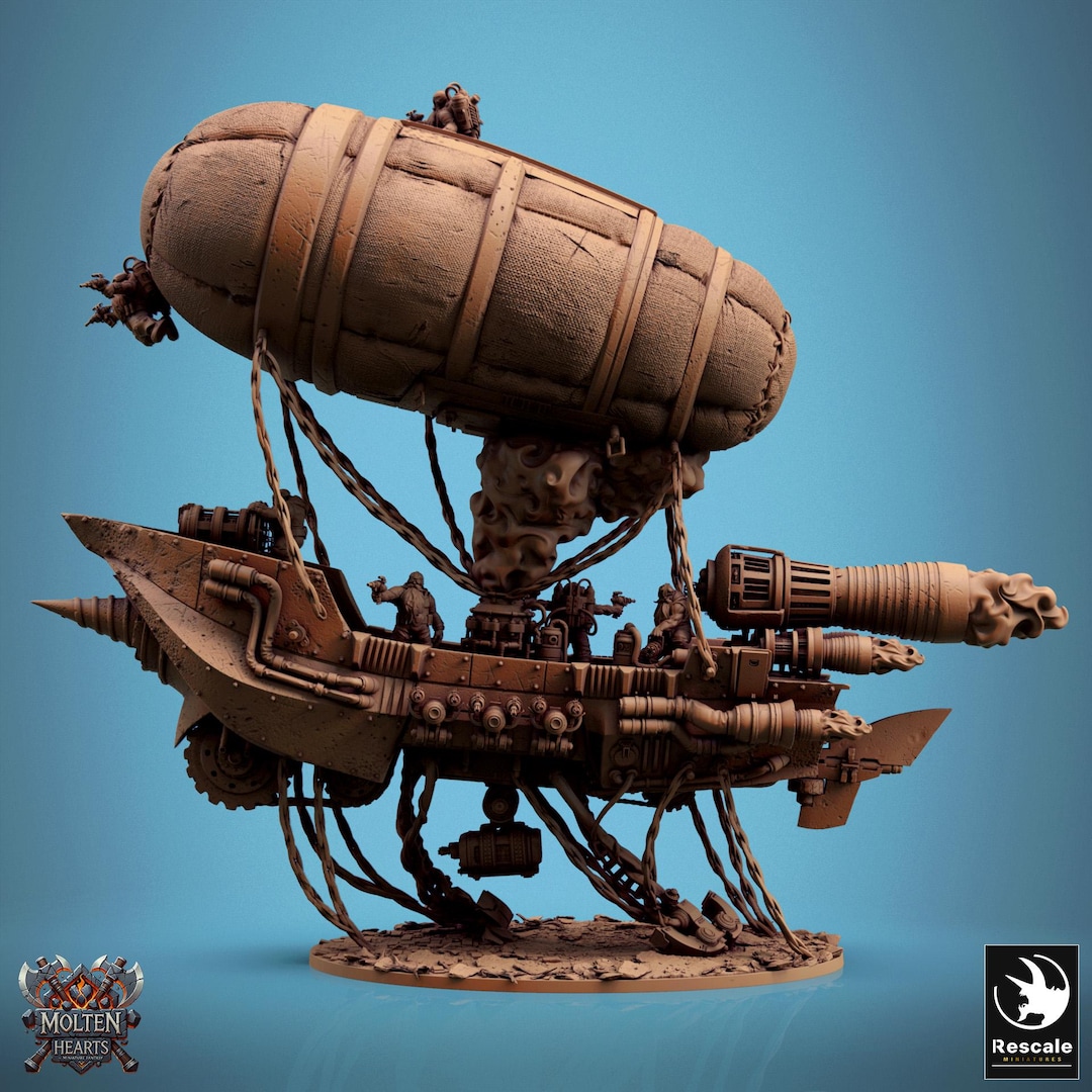 Drakarion Airship by Rescale Miniatures | Molten Hearts | Unpainted ...