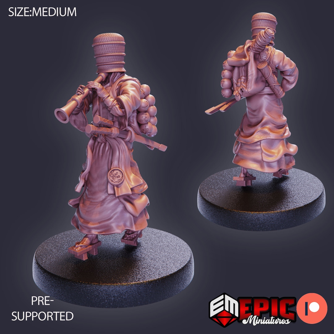 Basket Monk - Yokai Mayhem | Unpainted Resin Miniature for Dnd RPG ...