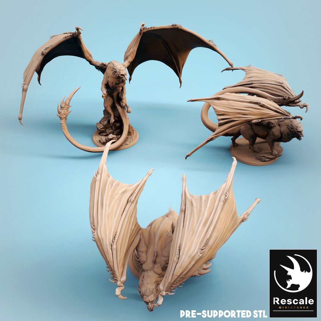 Manticore by Rescale Miniatures| D&D | Dungeons Dragons | Pathfinder ...