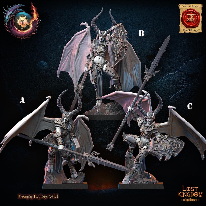 Demon Legions Vol 1 by the Lost Kingdom Miniatures | Unpainted Resin ...