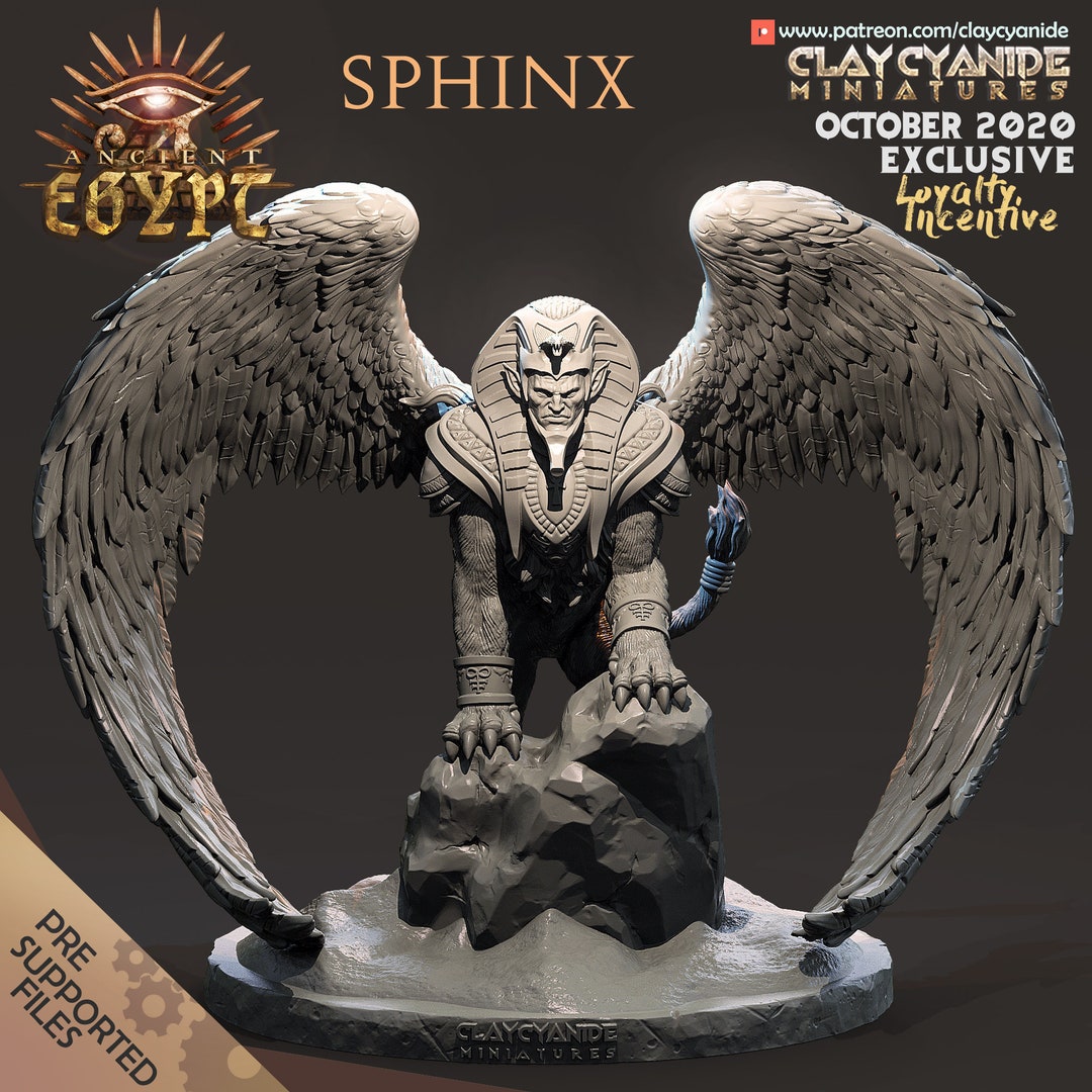 Sphinx by Clay Cyanide Miniatures | - Etsy