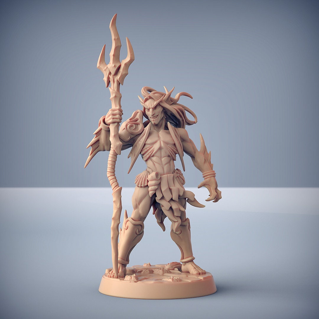 Tritons | Unpainted Resin Miniature for Dnd RPG Tabletop - Etsy