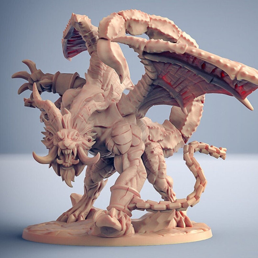 Ashen Manticore by Artisan Guild| D&D | Dungeons Dragons | Pathfinder ...