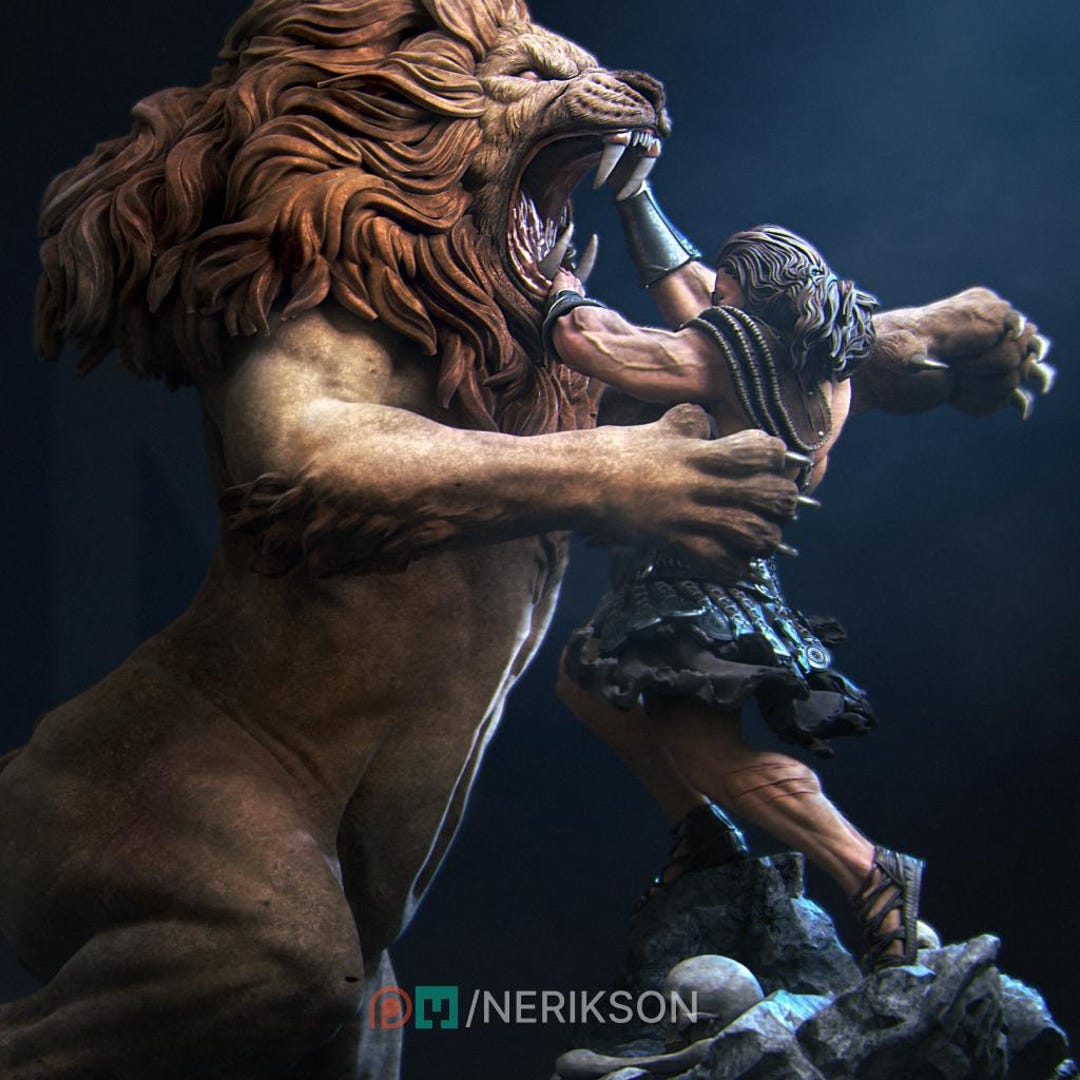 Heracles by Nerikson | Unpainted Resin Miniature for Dnd RPG Tabletop ...