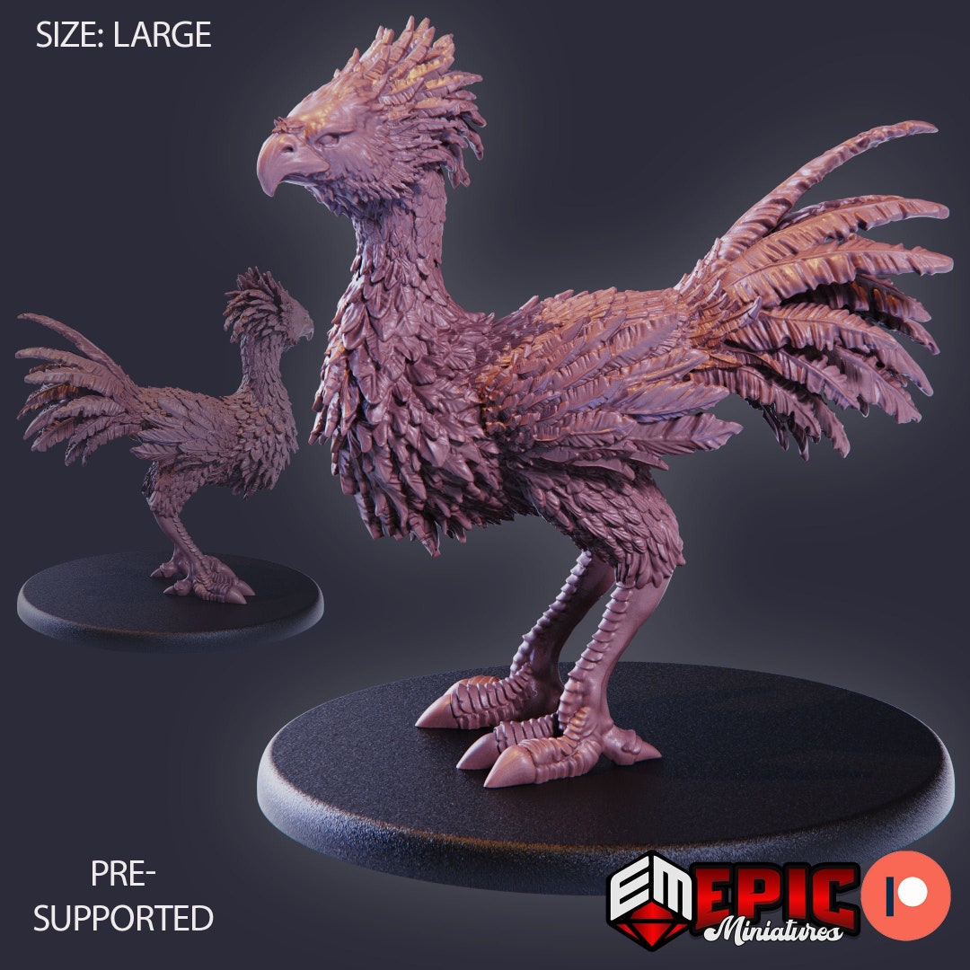 Terror Bird | Lost Paradise | Unpainted Resin Miniature for Dnd RPG ...