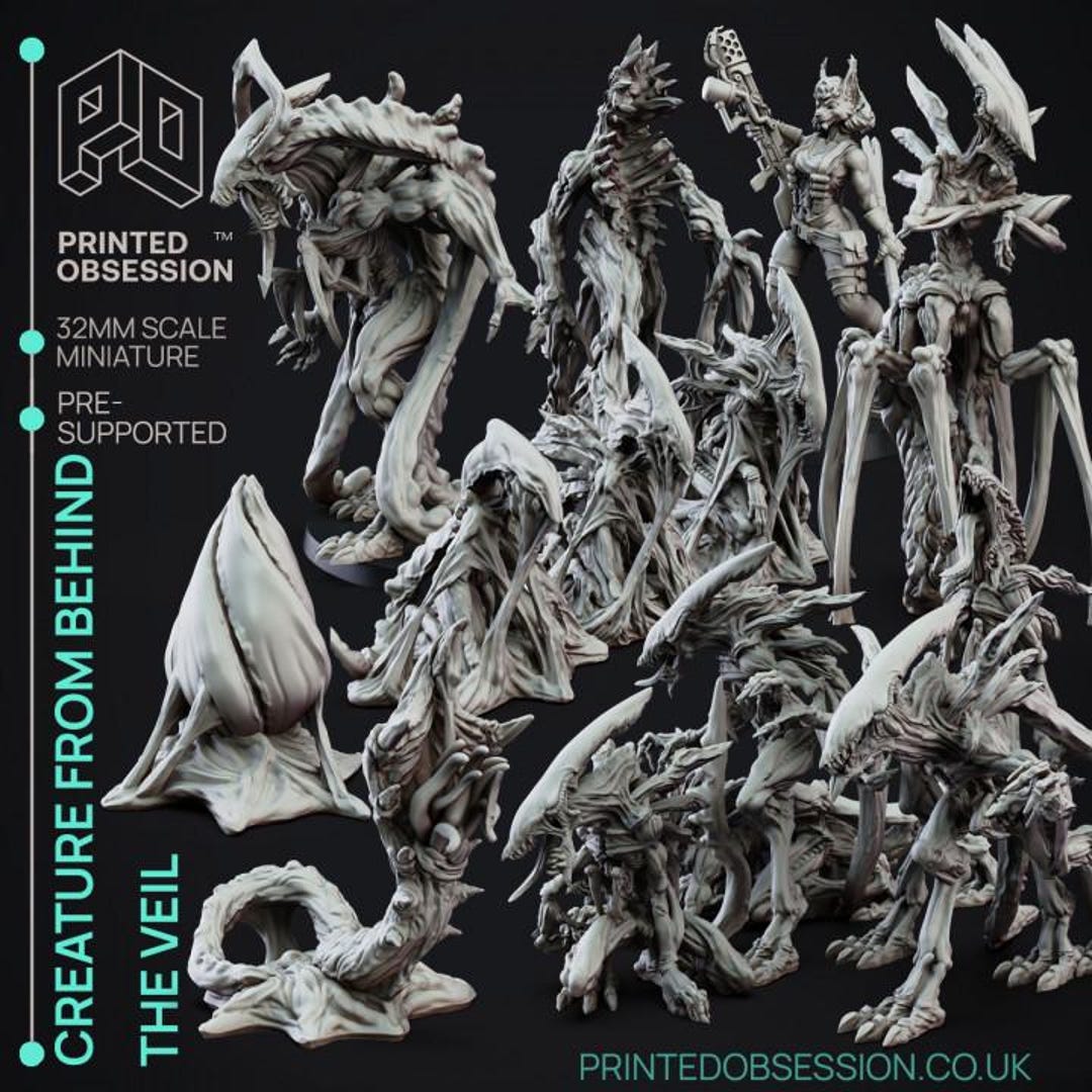 Creatures Behind the Veil by Printed Obsession - Etsy Österreich