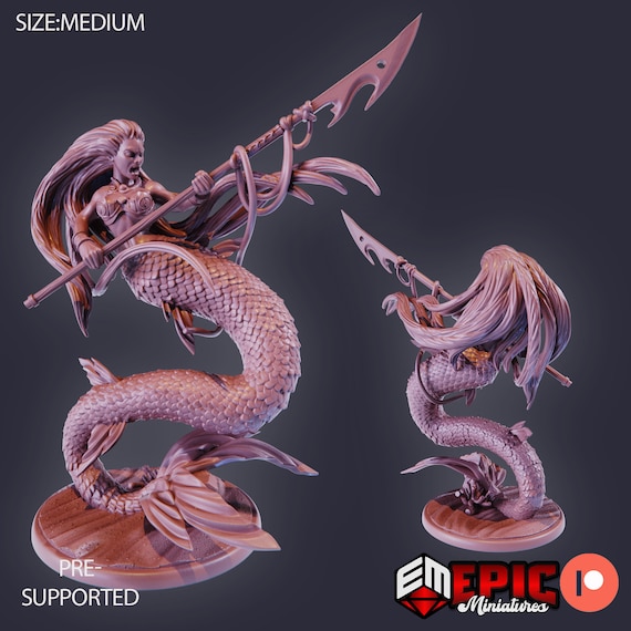 Mermaid by Epic Miniatures Underwater Mayhem - Etsy