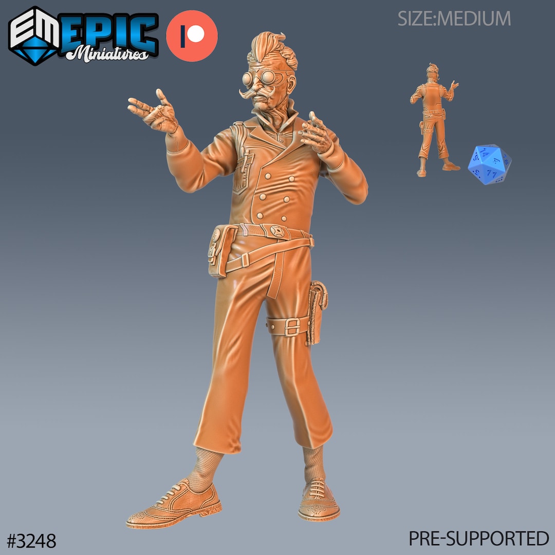 Inventor Joseph by Epic Miniatures | Steam Inventions - Etsy