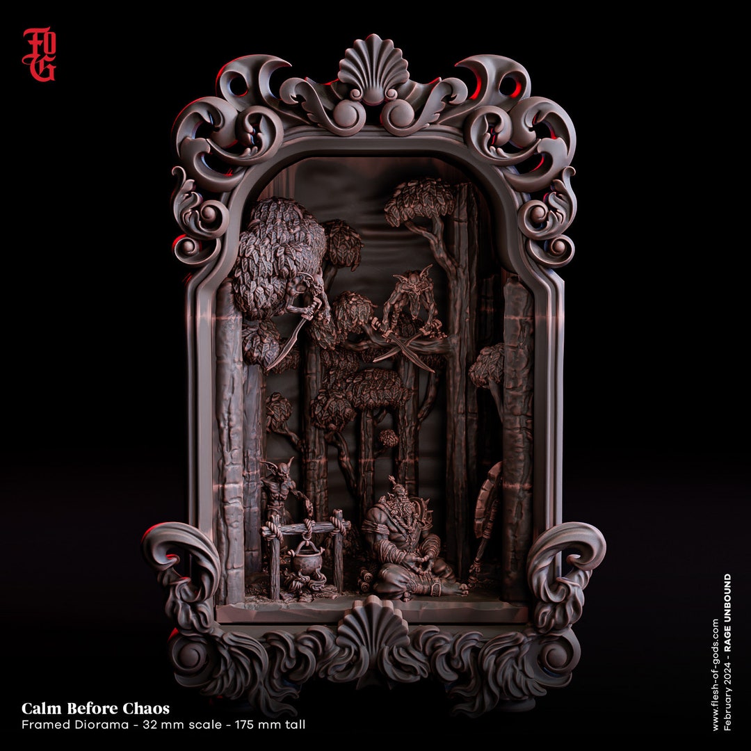 Calm Before Chaos Diorama | Flesh of Gods | Rage Unbound - Etsy