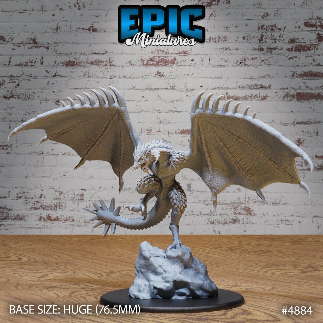 Demise Wyvern by Epic Miniatures | Age of Dragons - Etsy