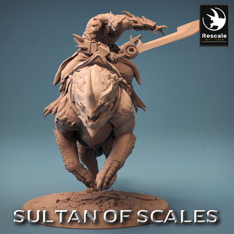 Dragonborn Mounts by Rescale Miniatures | Unpainted Resin Miniature for ...