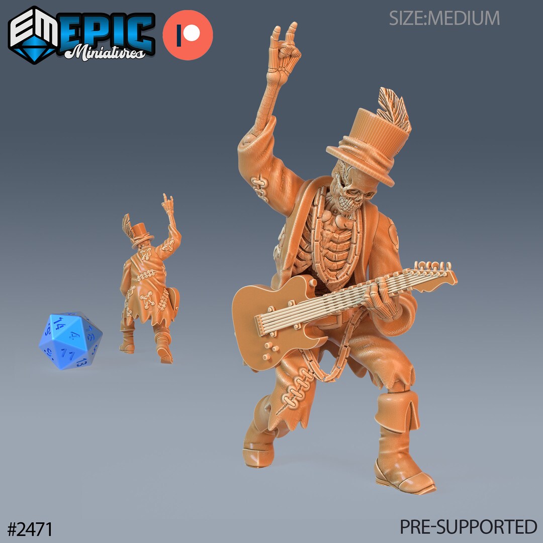 Skeleton Musicians by Epic Miniatures - Haunting Catacombs - Etsy