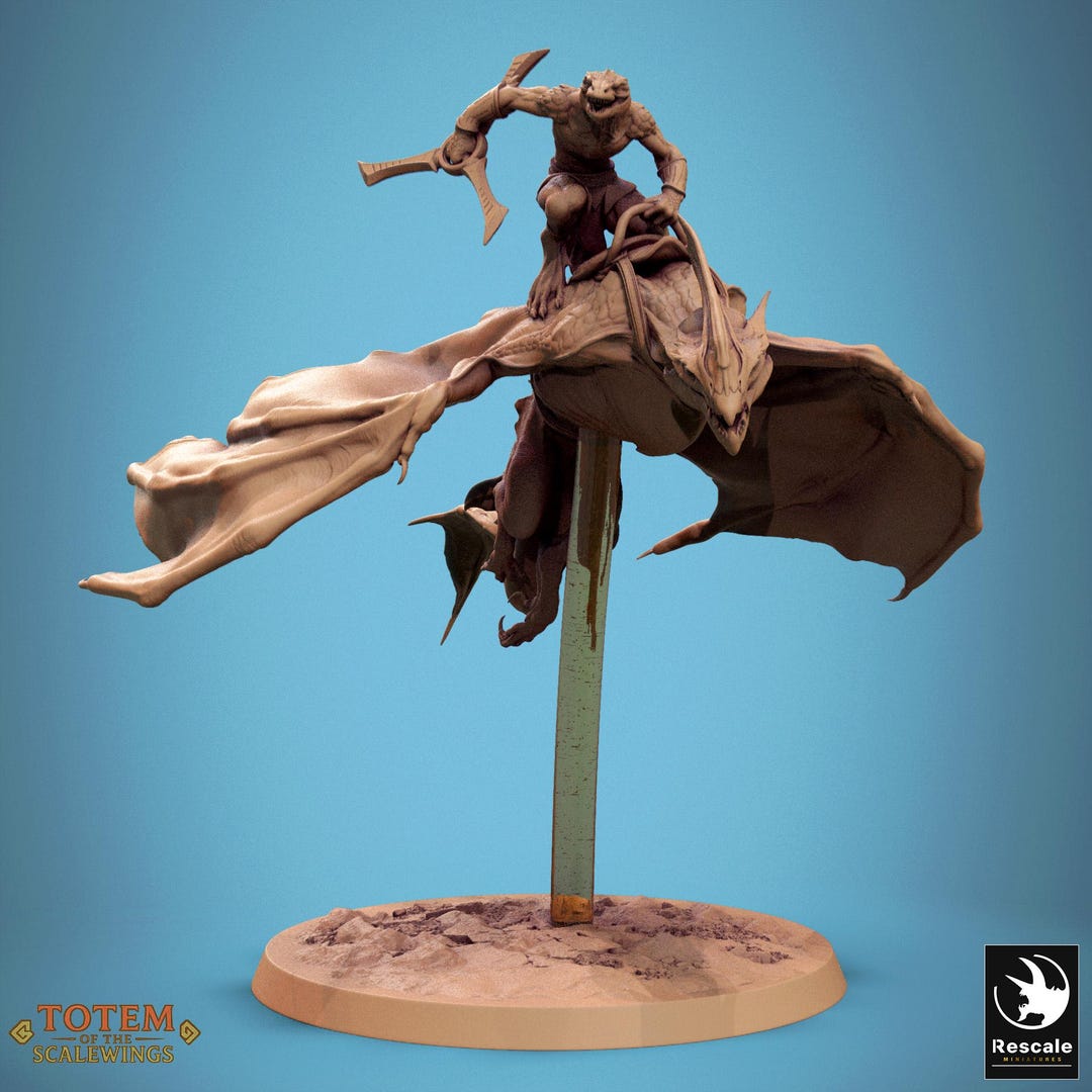 Zircoalt by Rescale Miniatures | Totem of the Scalewings | Unpainted ...