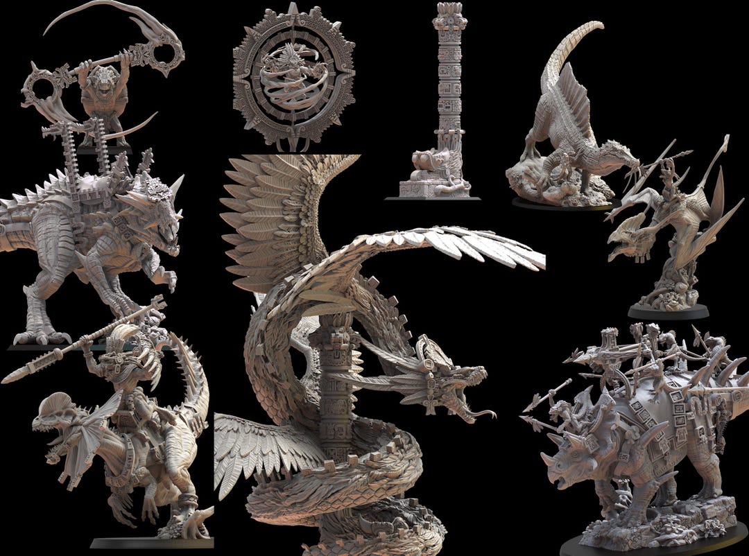 Saurian Ancients Vol 7 by the Lost Kingdom Miniatures | Unpainted Resin ...