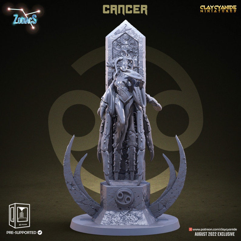 Zodiac by Clay Cyanide Miniatures | Unpainted Resin Miniature for Dnd ...