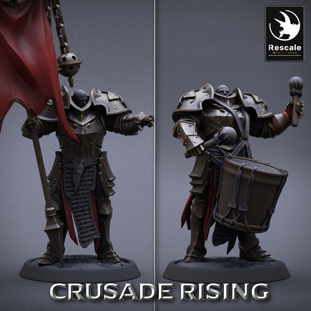 Templar Infantry Support by Rescale Miniatures | Crusade Rising| D&D ...