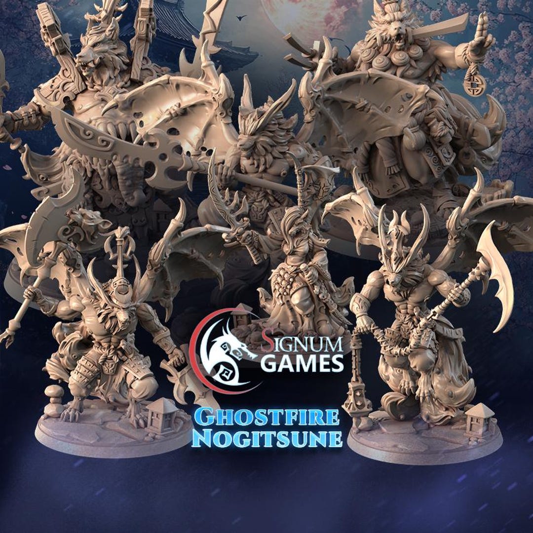 Ghostfire Nogitsune by Signum Workshop | Unpainted Resin Miniature for ...