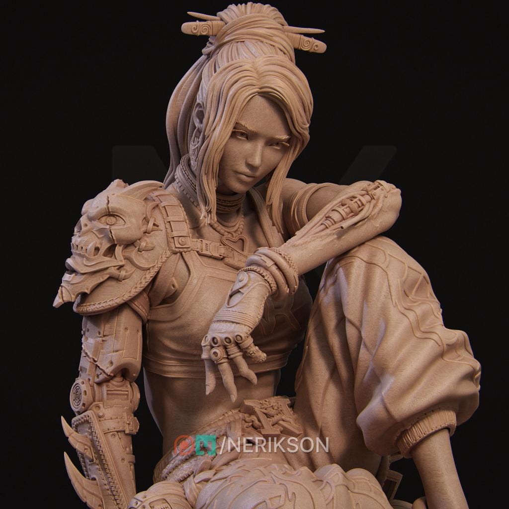 Neo Nixxi Diorama by Nerikson | Unpainted Resin Miniature for Dnd RPG ...
