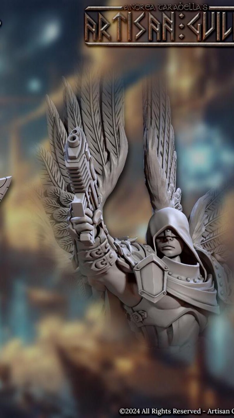 Malakim | Unpainted Resin Miniature for Dnd RPG Tabletop - Etsy