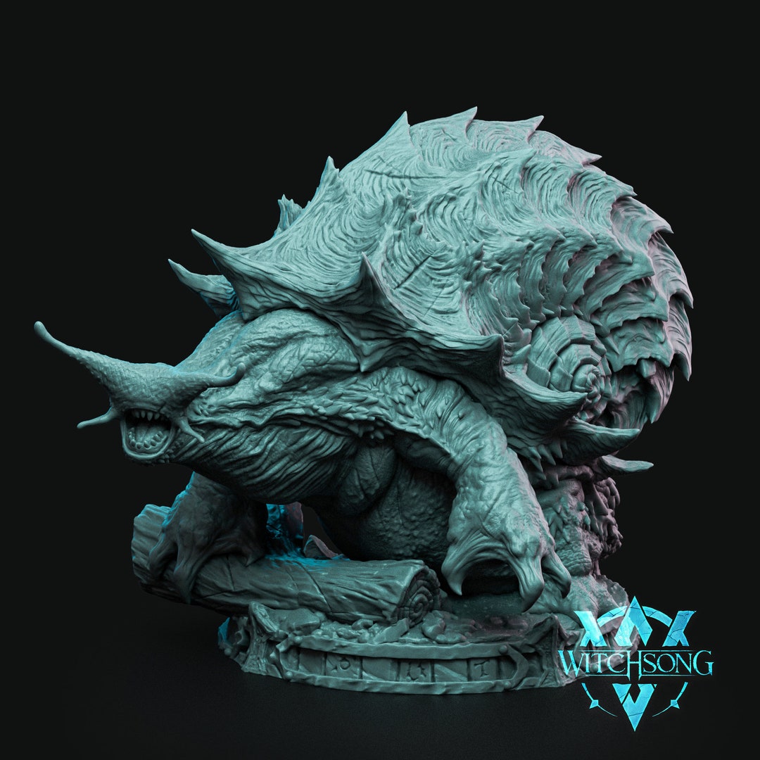 Slug, the Snail God | Unpainted Resin Miniature for Dnd RPG Tabletop - Etsy