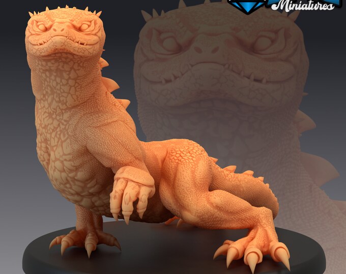 Fire Lizards Lahith the Lizard 28mm Miniatures for Tabletop Gaming dnd ...