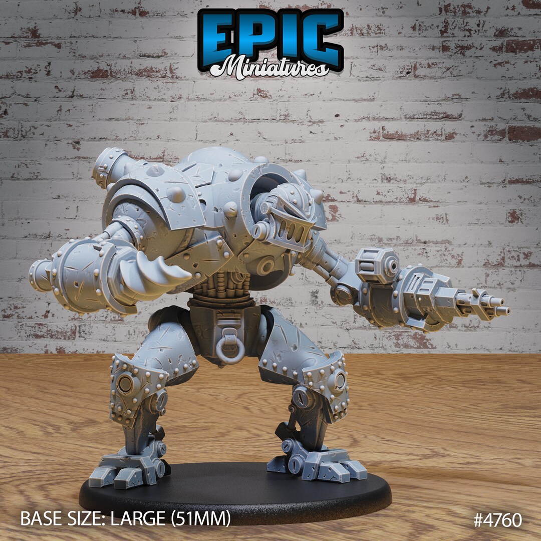 Battle Automaton - Steam Society | Unpainted Resin Miniature for Dnd ...