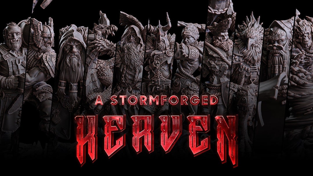 A Stormforged Heaven | Unpainted Resin Miniature for Dnd RPG Tabletop ...
