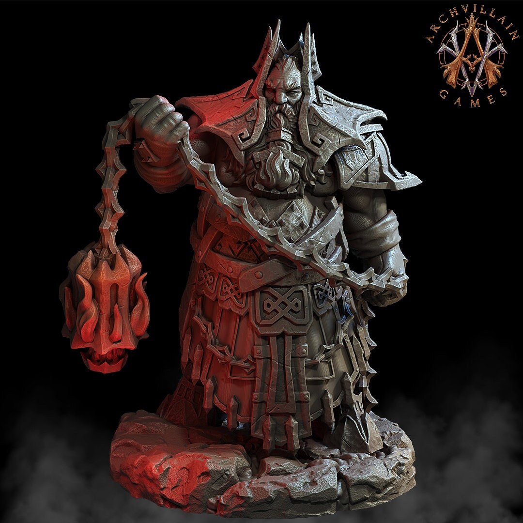 Fire Giant Priest | Magma Lords | Unpainted Resin Miniature for Dnd RPG ...