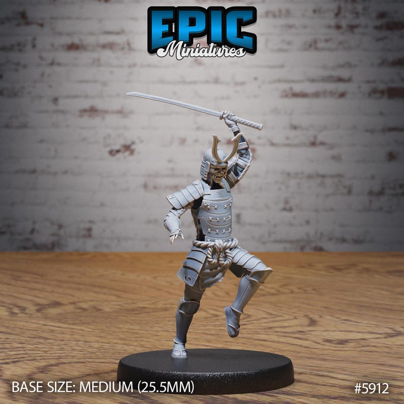 Dark Shogun / Animated Samurai Armor | Ninja Legends | Unpainted Resin ...