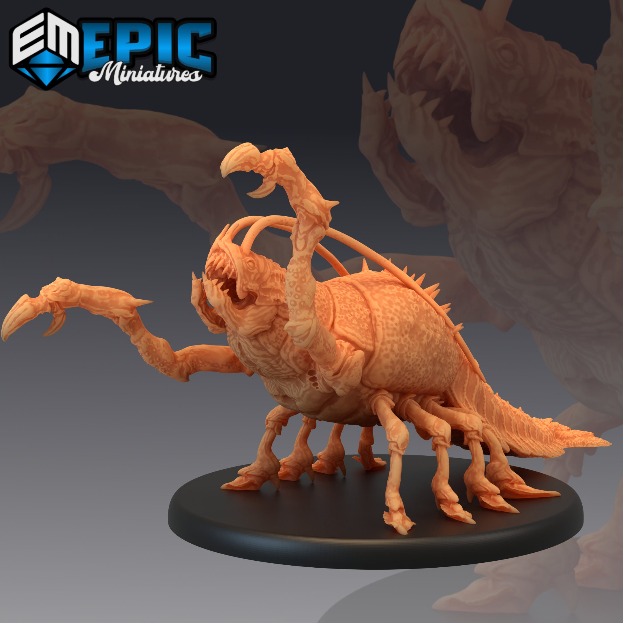 Giant Thermal Shrimp - Inferno Island | Unpainted Resin Miniature for ...