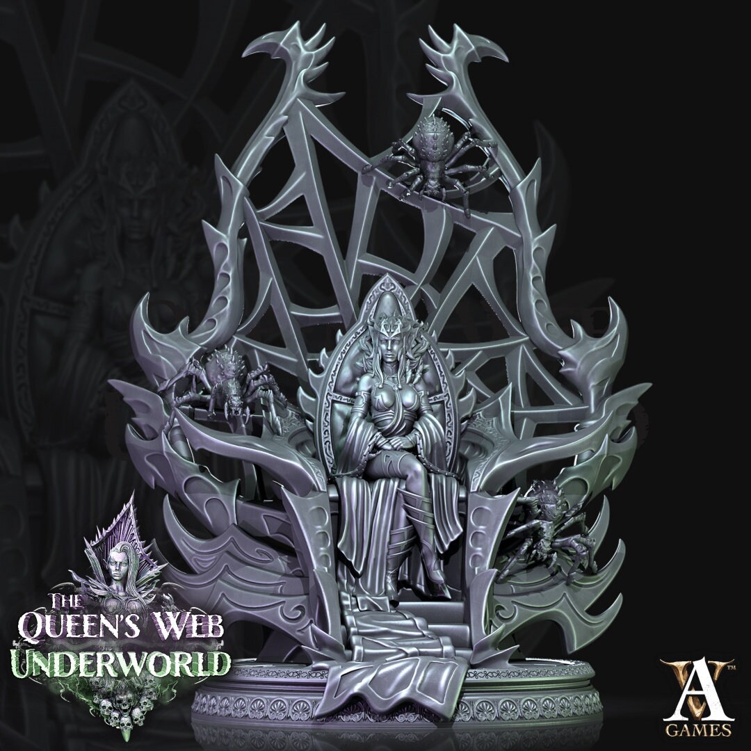Dark Elf Matriarch by Archvillain Games | Queen's Web Underworld| D&D ...