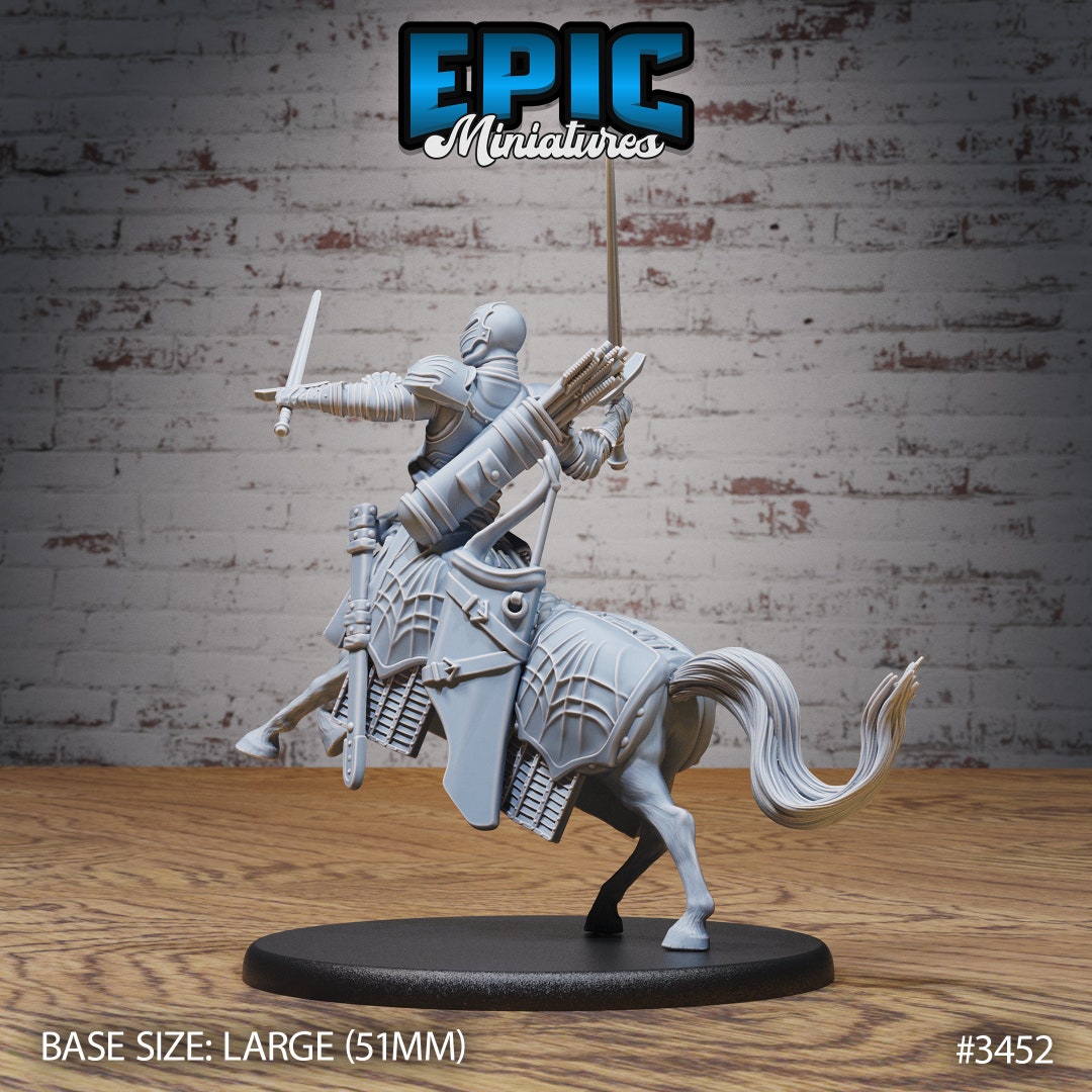 Centaur Knight by Epic Miniatures | Cavalry Garden - Etsy