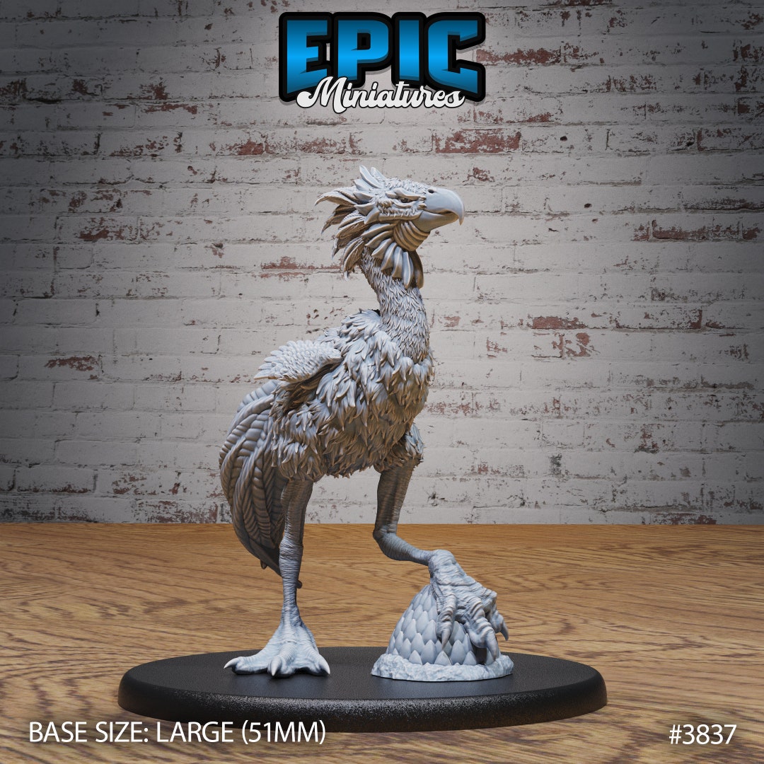 Terror Bird Classic | New World Conquest | Unpainted Resin Miniature ...