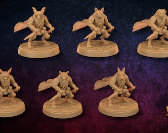 Dog Rogue 3d Printed Miniatures Sculpted by Dragon Trappers Lodge - Etsy