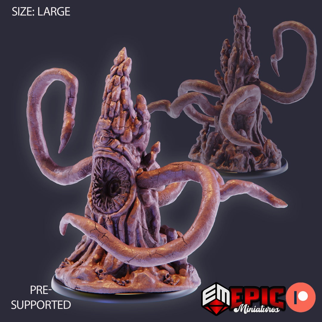 Tentacle Rock | Psionic Overlords | Unpainted Resin Miniature for Dnd ...