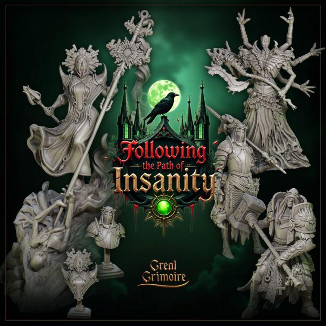 Following the Path of Insanity | Unpainted Resin Miniature for Dnd RPG ...