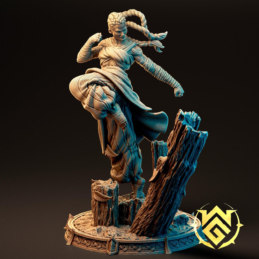 Arcburn Brawler | Unpainted Resin Miniature for Dnd RPG Tabletop - Etsy