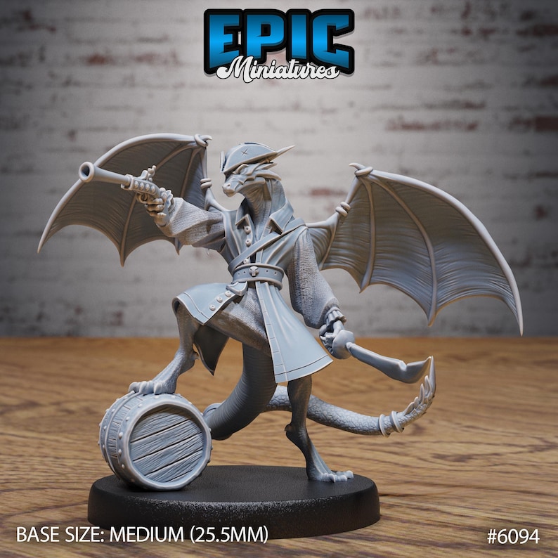 Sea Serpent Pirate / Eel Folk Pirate / Draco Pirate by Epic Miniatures ...