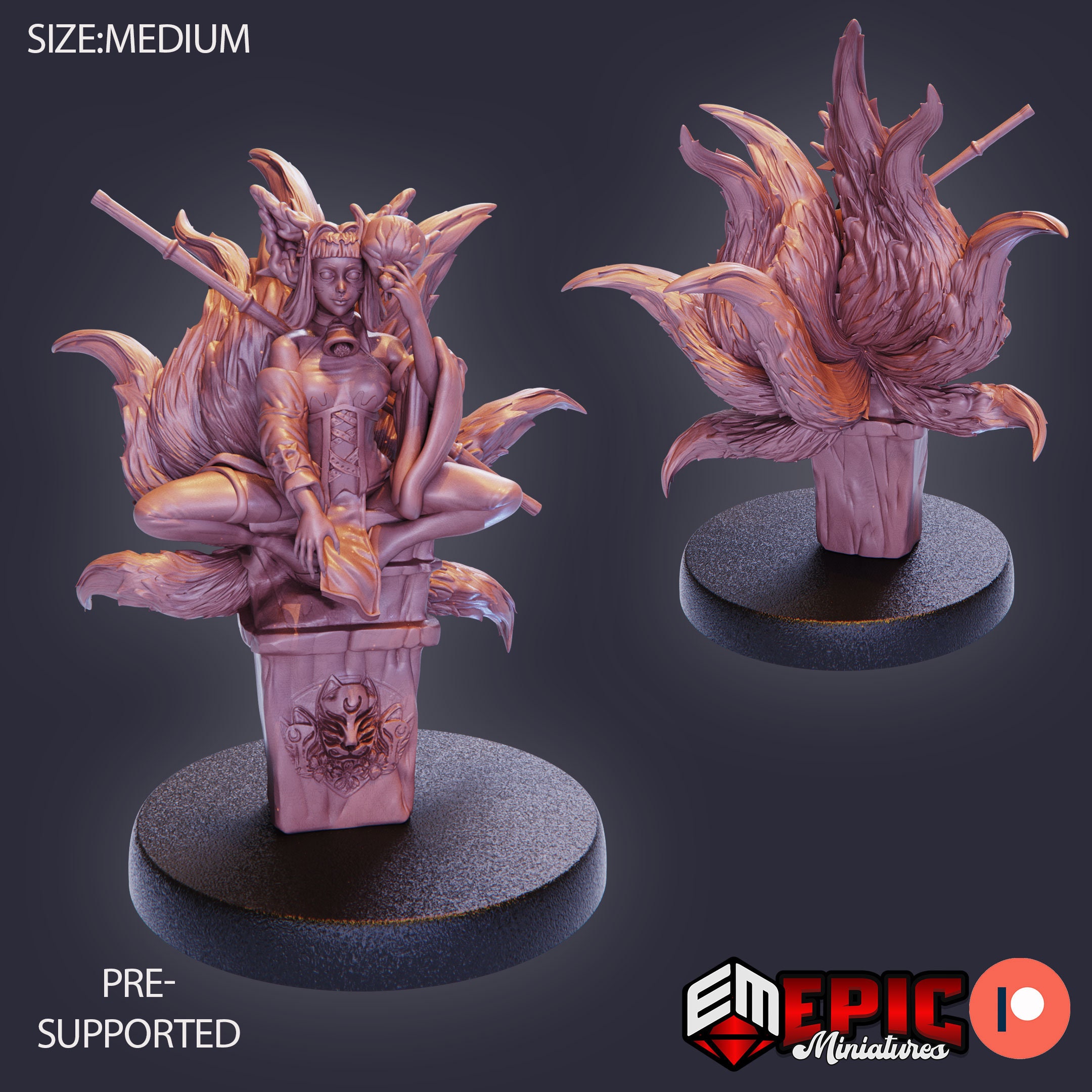 Kitsune by Epic Miniatures - Yokai Mayhem - Etsy