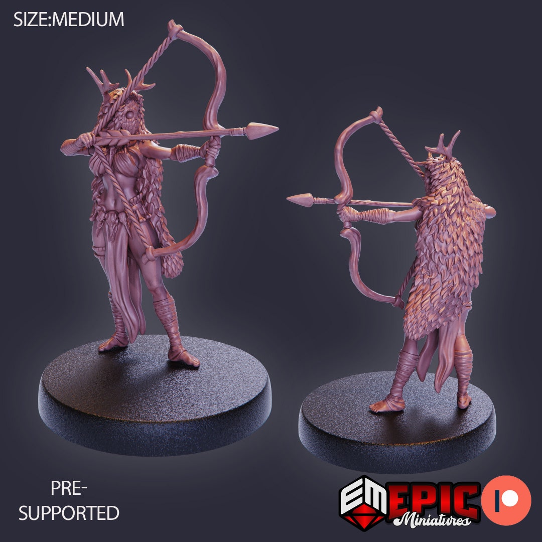 Wood Mask Tribe by Epic Miniatures - Elven Grace - Etsy